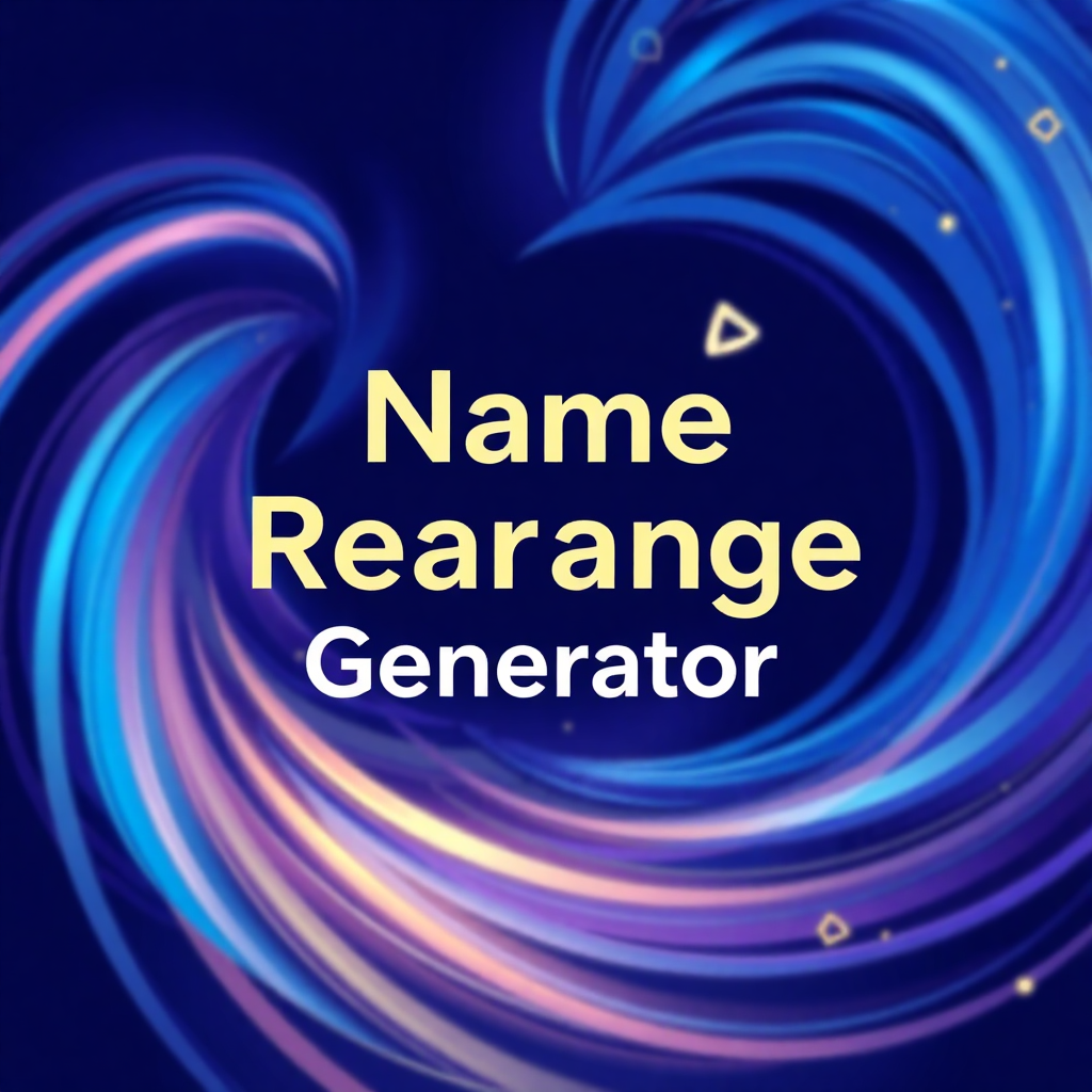 Name Rearrange Generator - Push By AI