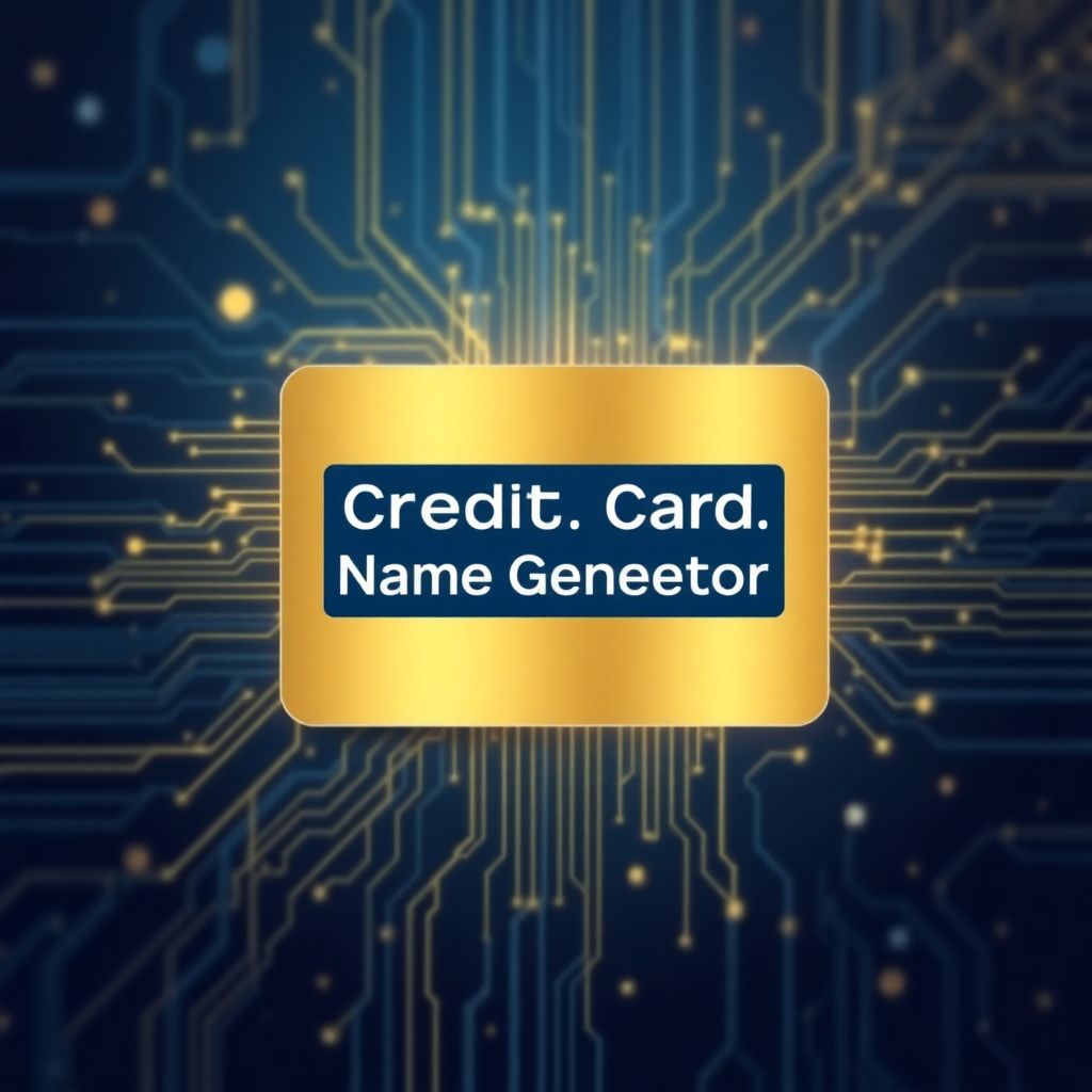Credit Card Name Generator - Push By AI