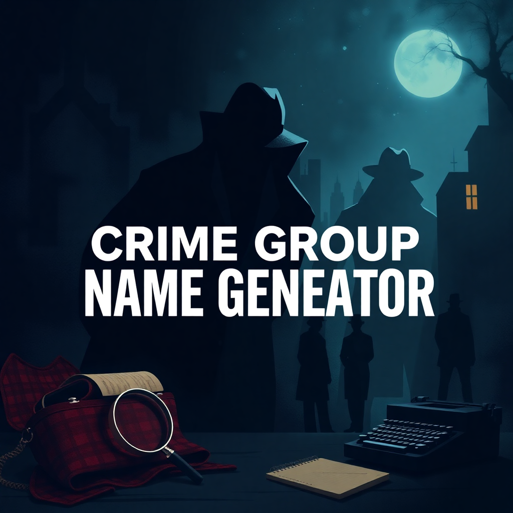 Crime Group Name Generator - Push By AI
