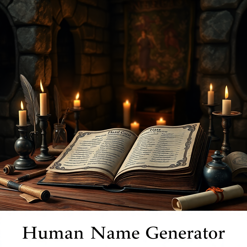 Medieval Human Name Generator - Push By AI