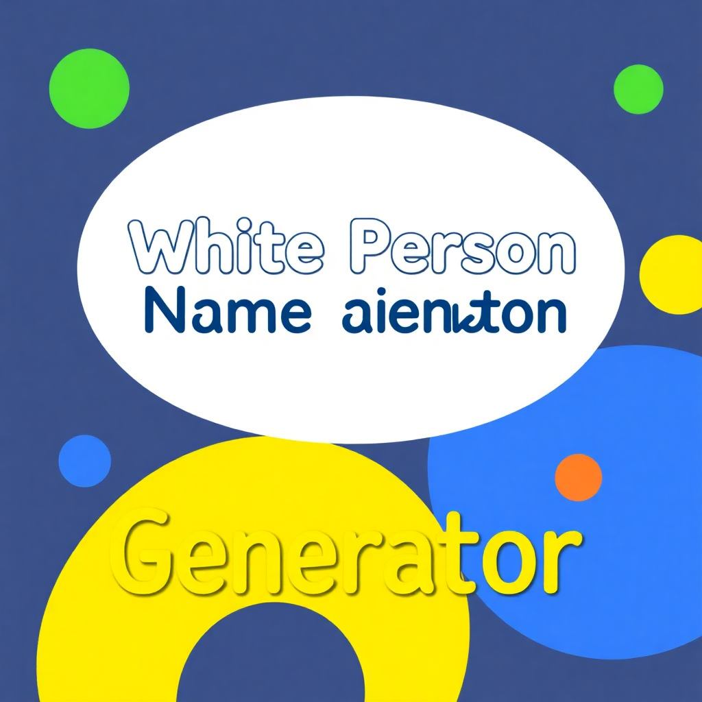 White Person Name Generator - Push By AI