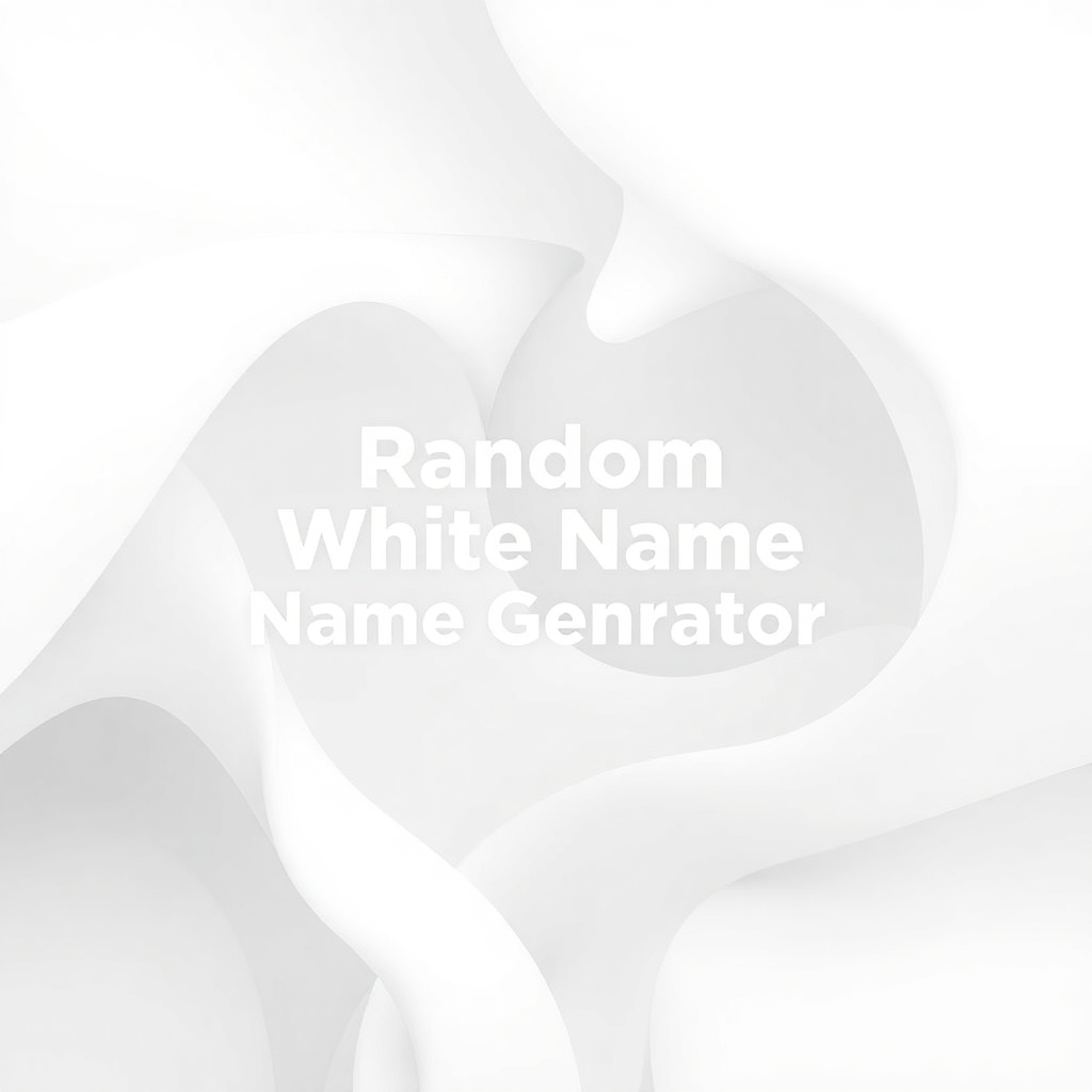 Random White Name Generator - Push By AI