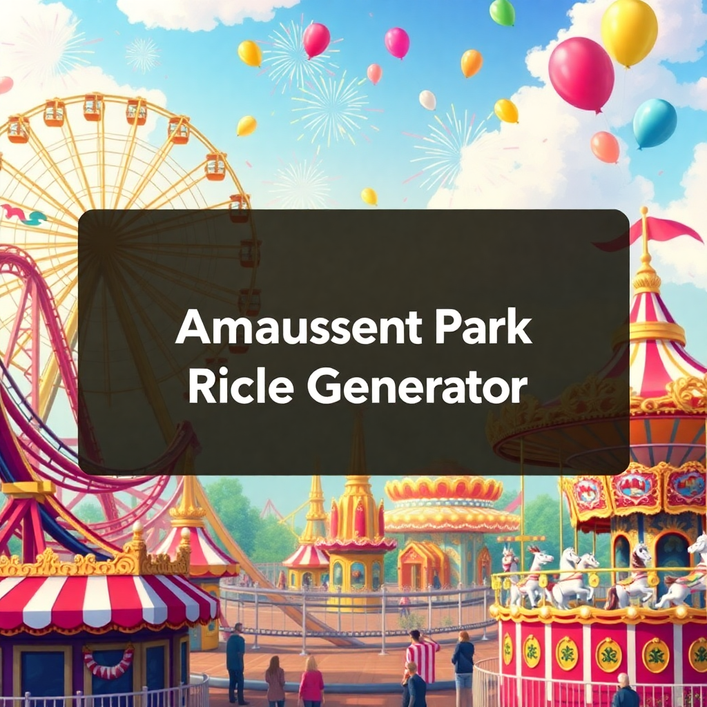 Amusement Park Ride Name Generator - Push By AI