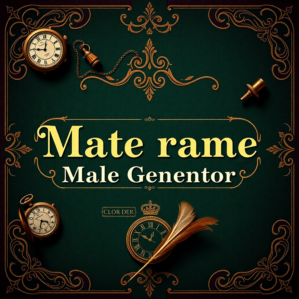 Victorian Male Name Generator - Push By AI