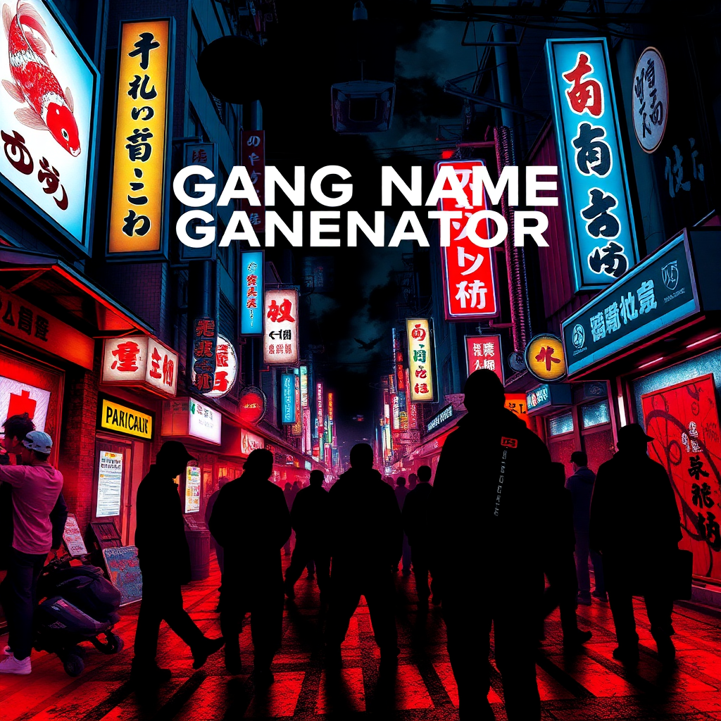 Japanese Gang Name Generator - Push By AI