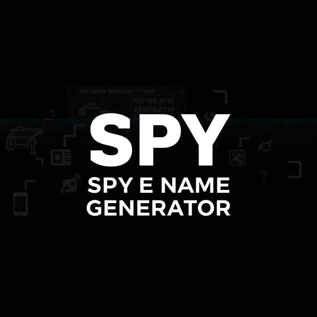 Spy Code Name Generator - Push By AI