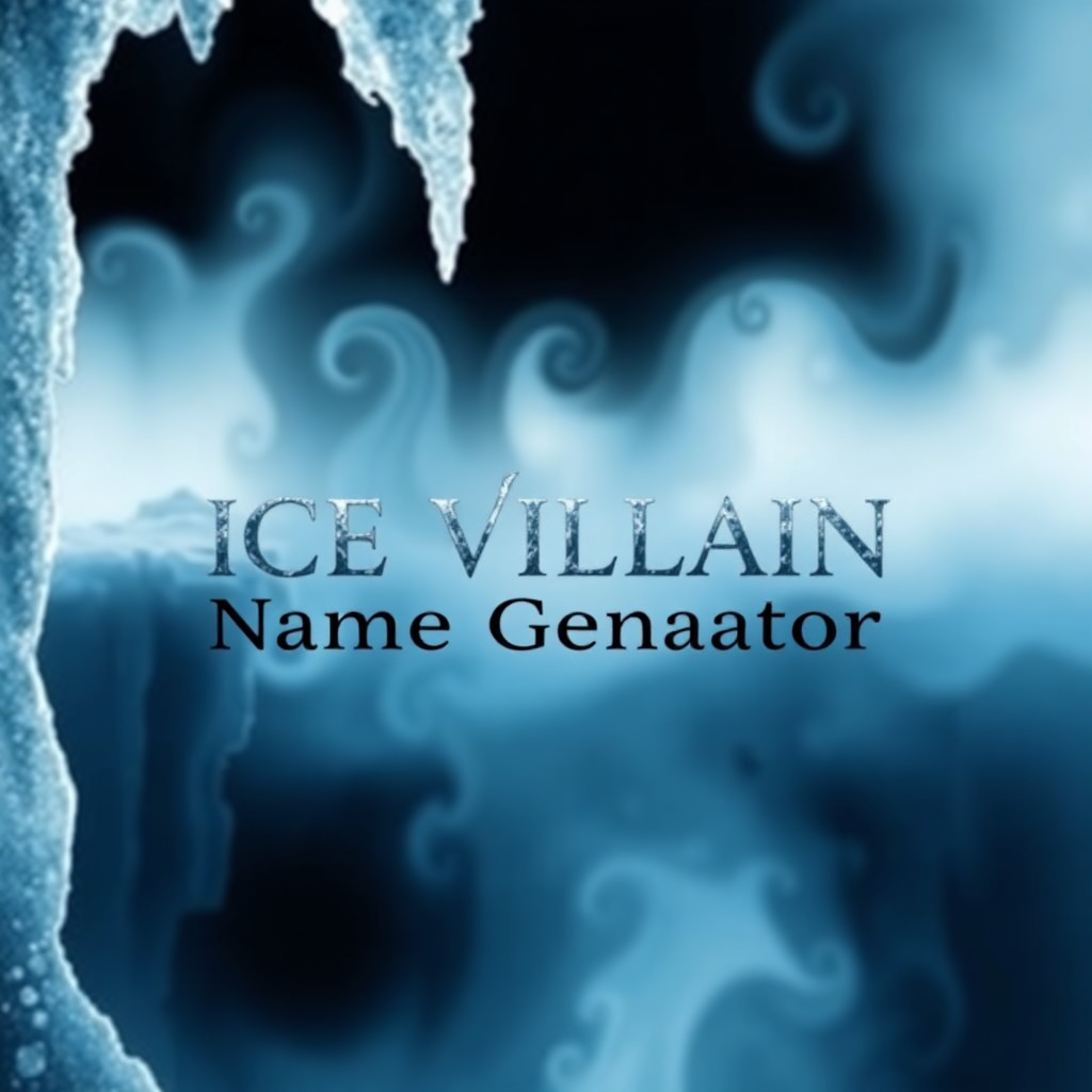 Ice Villain Name Generator - Push By AI