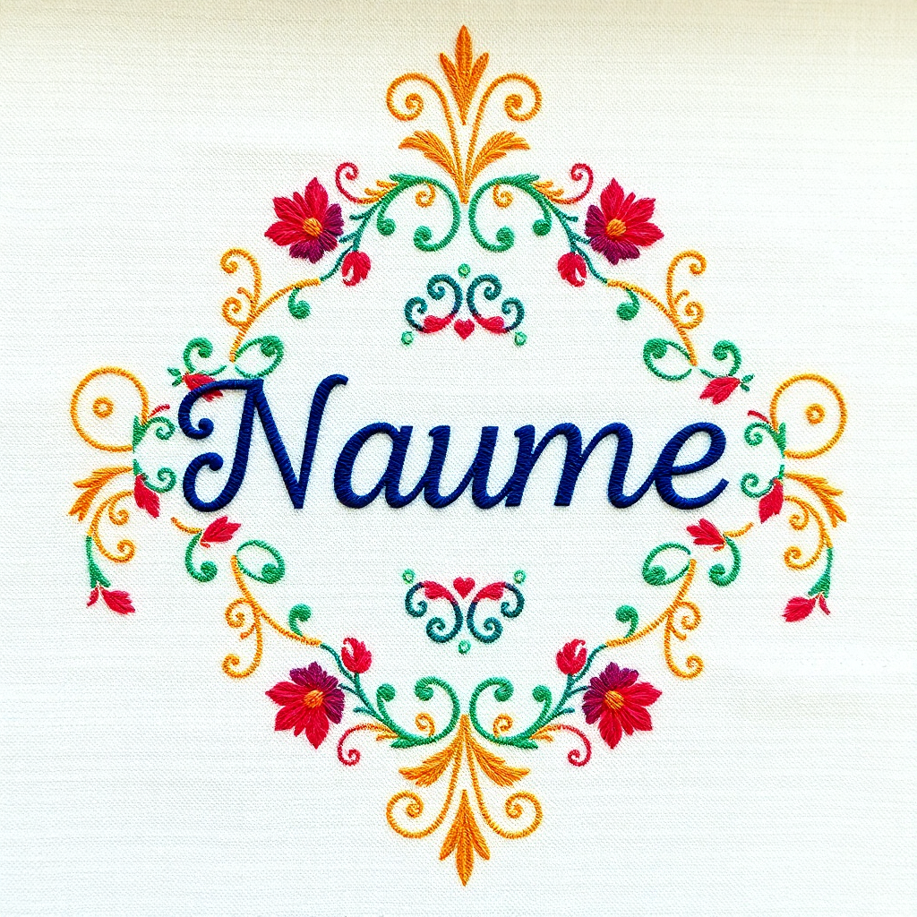 Embroidery Name Generator - Push By AI