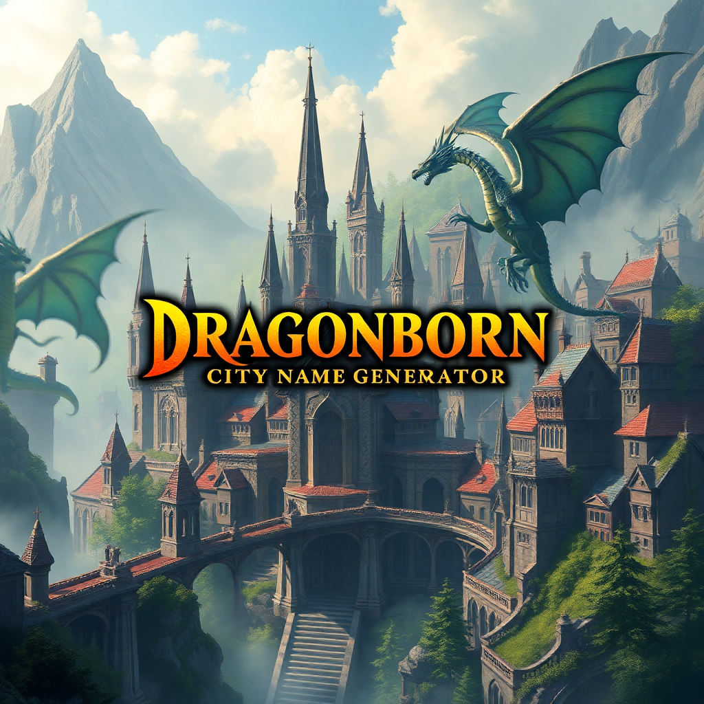 Dragonborn City Name Generator - Push By AI