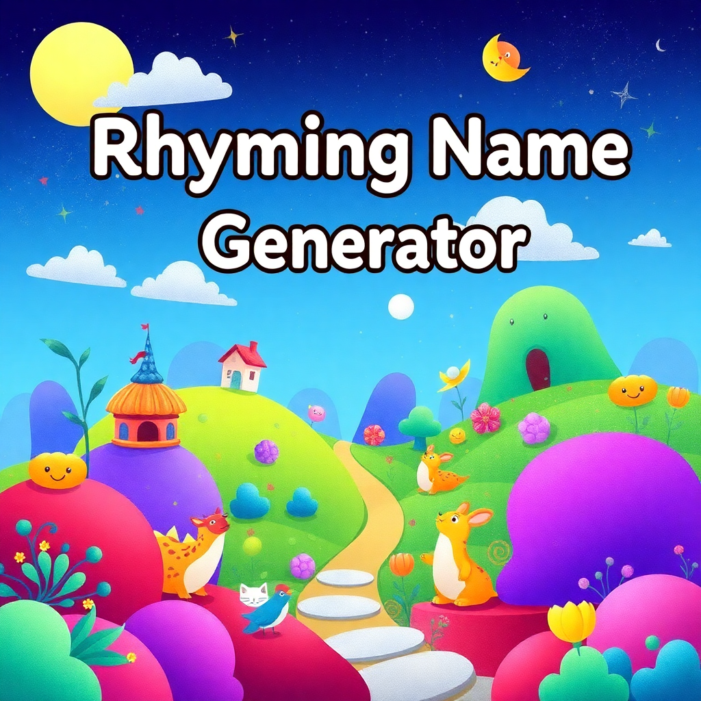 Rhyming Name Generator - Push By AI