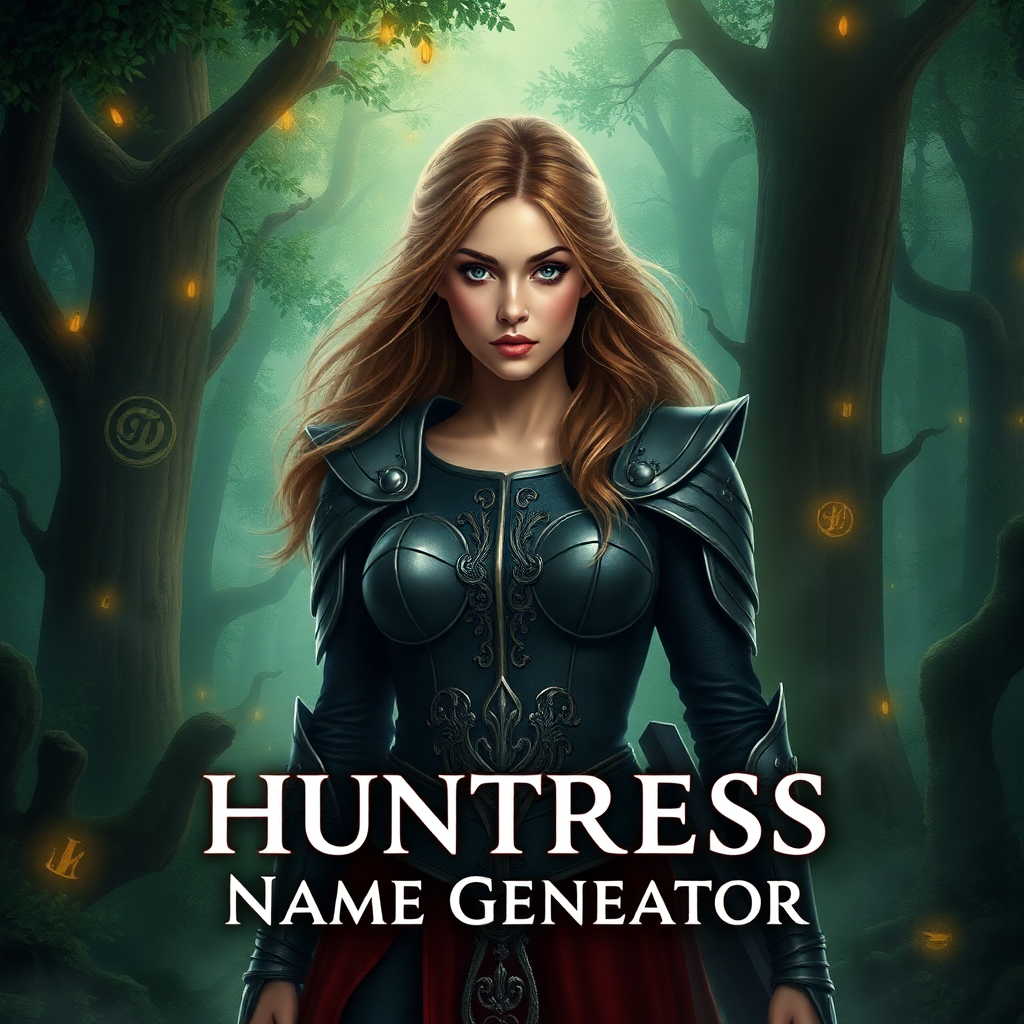 Huntress Name Generator - Push By AI