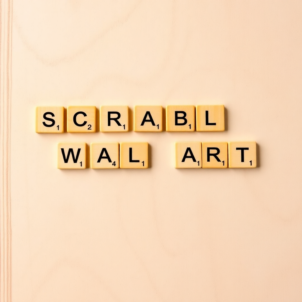 Scrabble Name Wall Art Generator - Push By AI