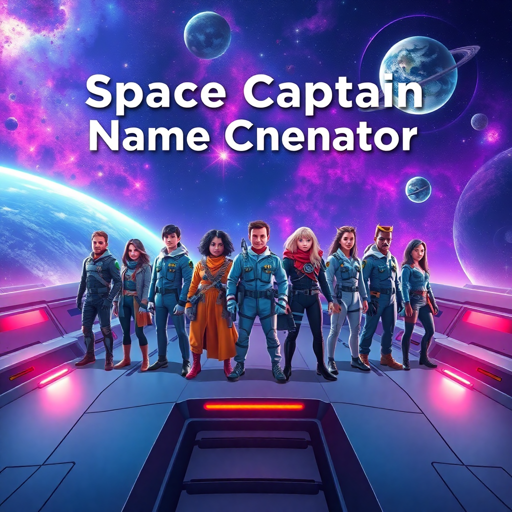 Space Captain Name Generator - Push By AI