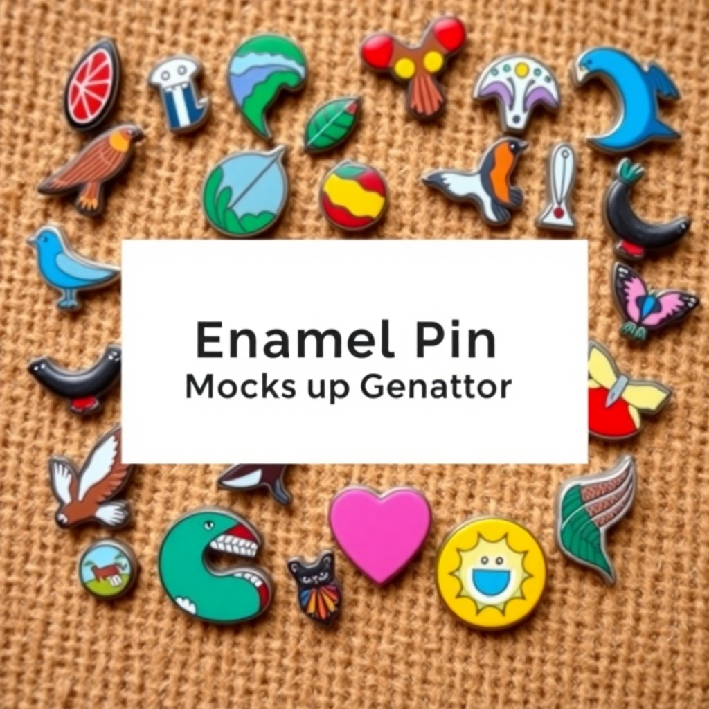 Enamel Pin Mockup Generator - Push By AI